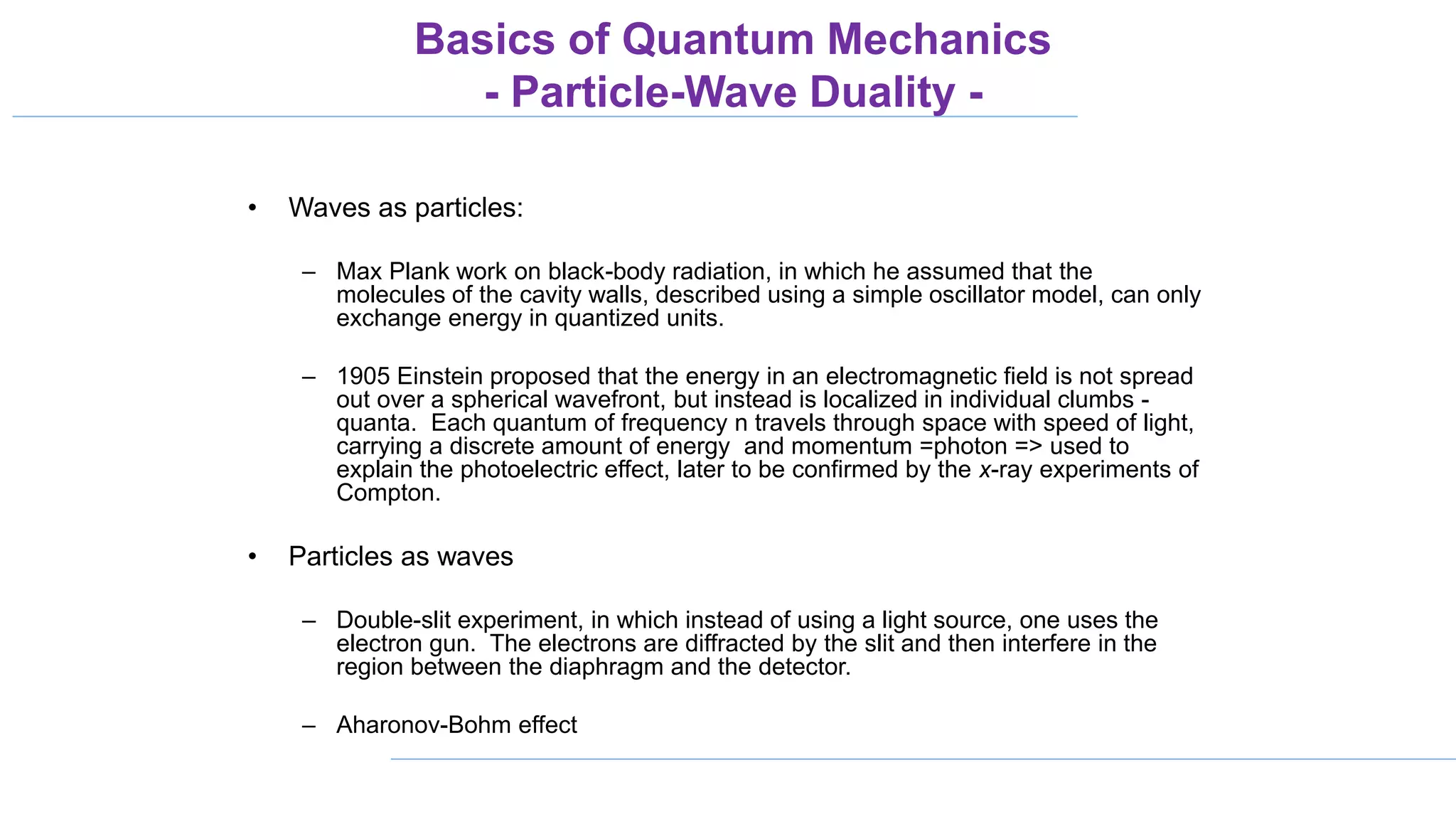 Basics of Quantum Mechanics-I.pptx