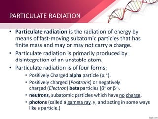 Basics of Radiation | PPTX