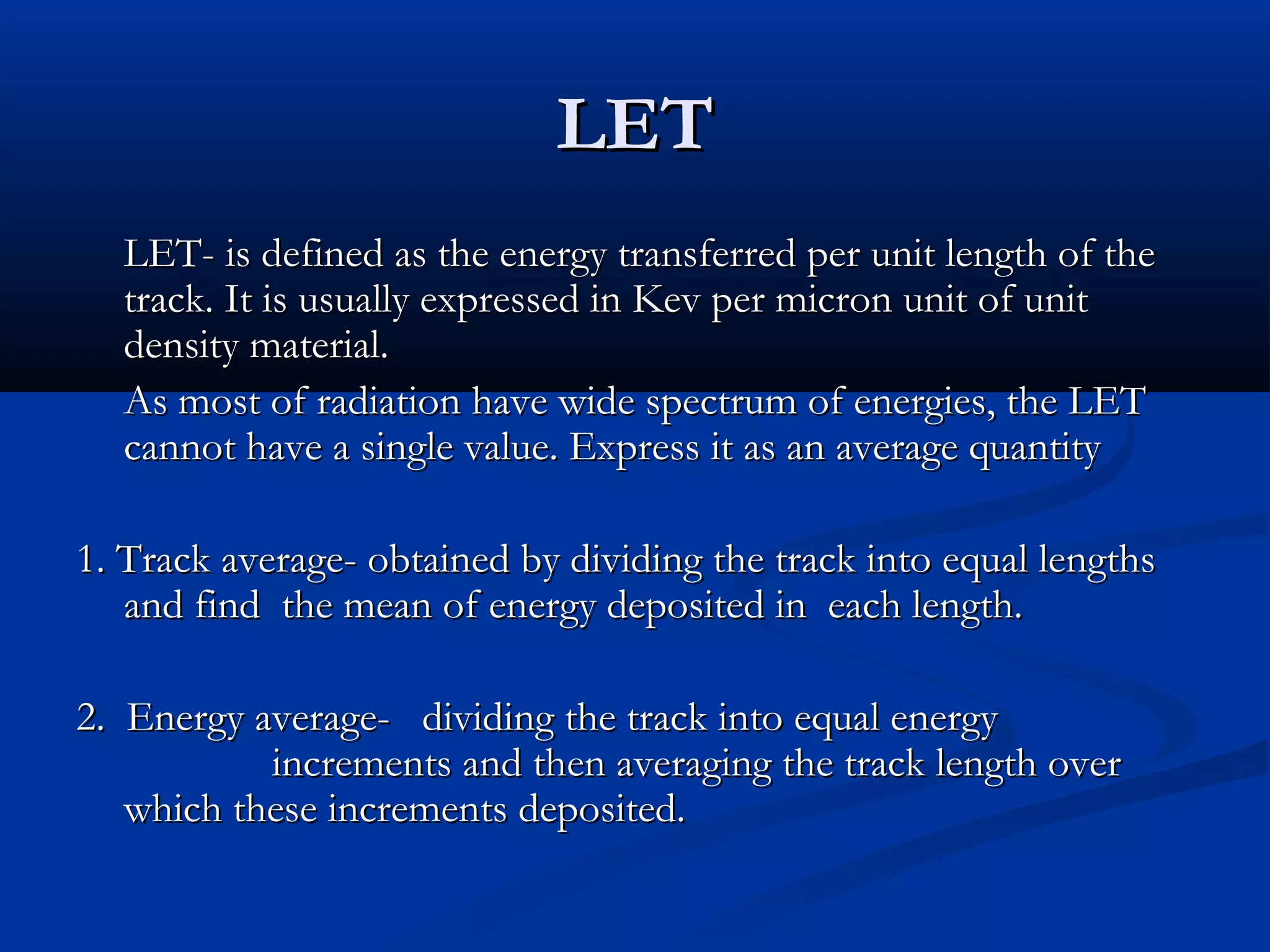 Basics of radiobiology | PPT