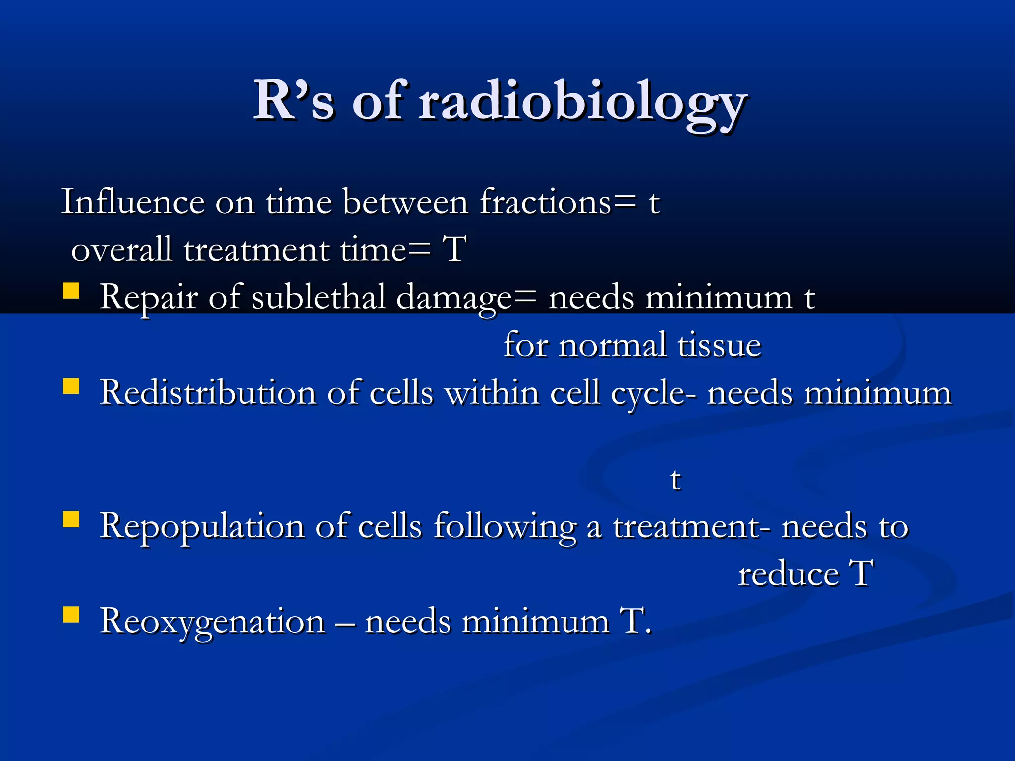 Basics of radiobiology | PPT