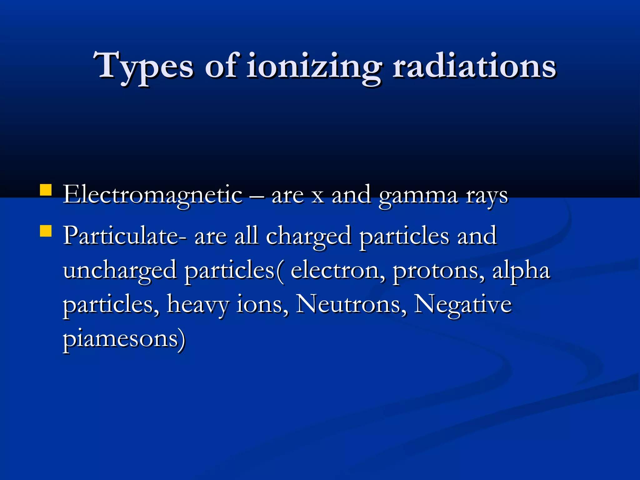 Basics of radiobiology | PPT