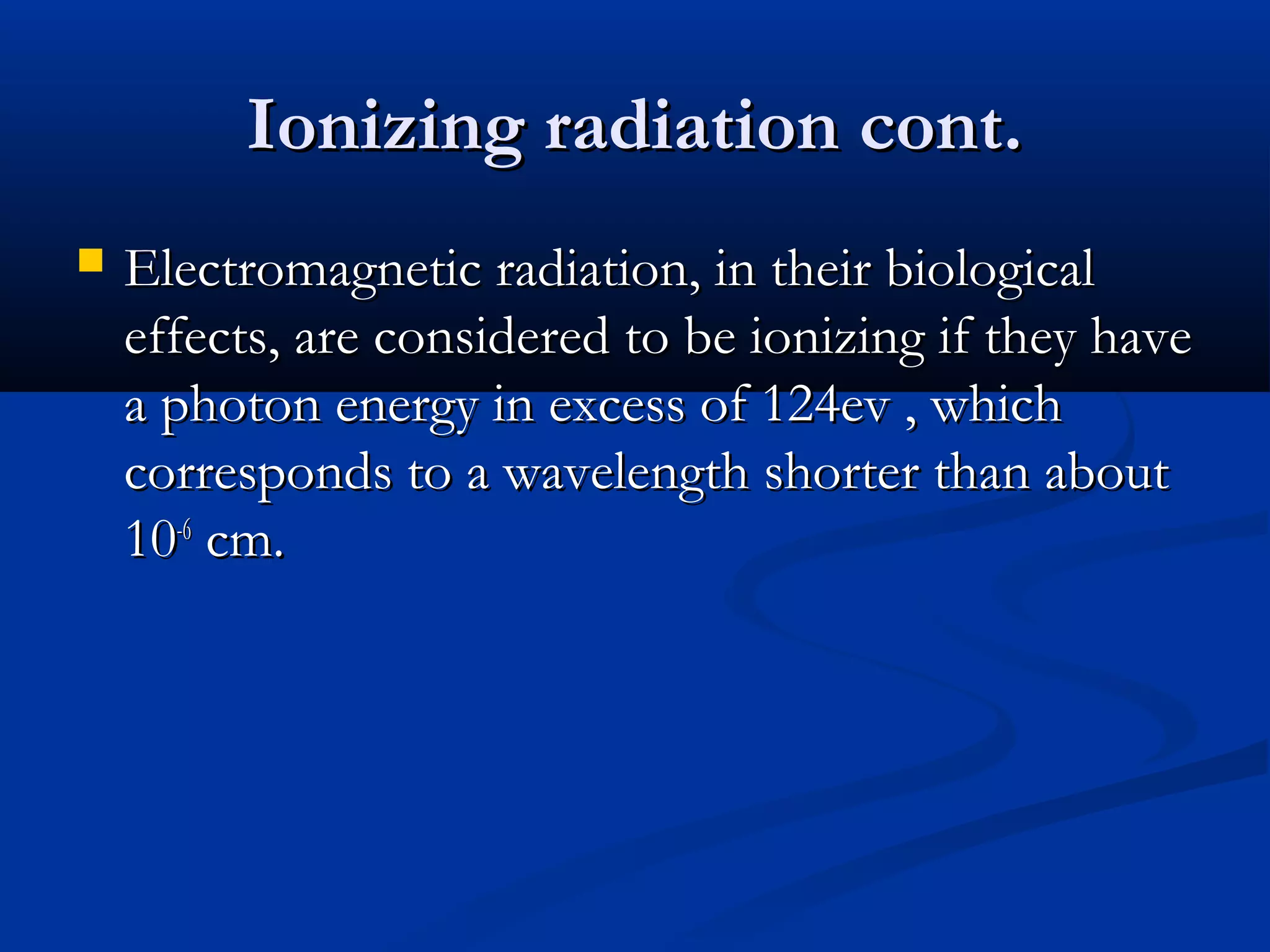 Basics of radiobiology | PPT
