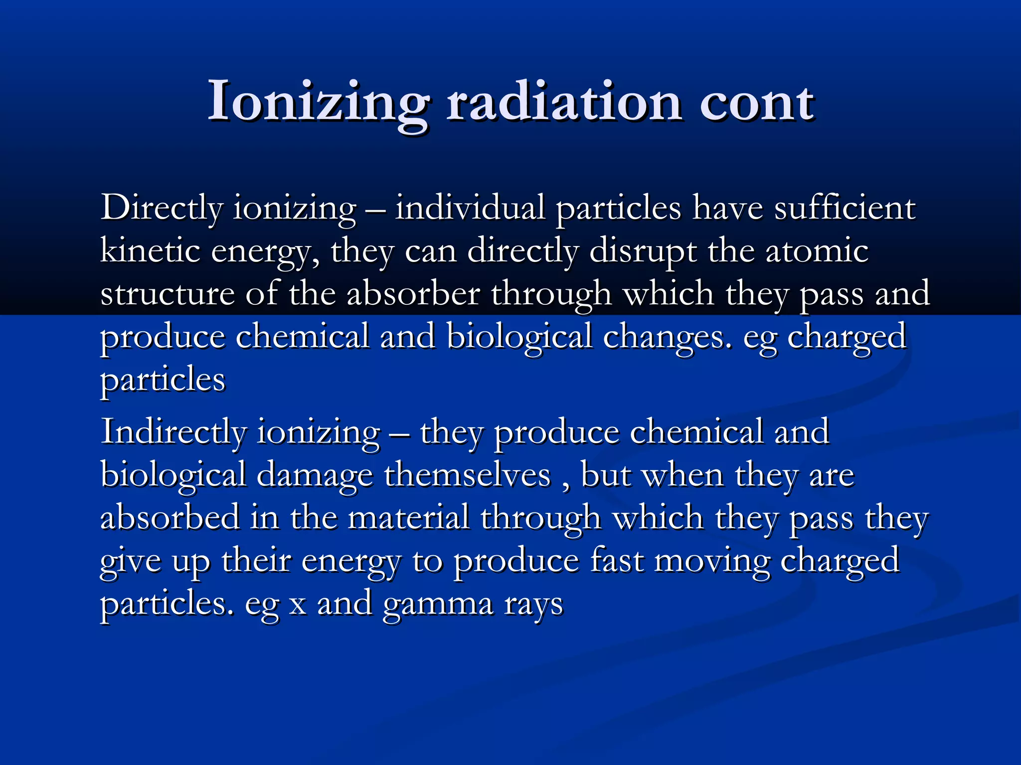 Basics of radiobiology | PPT