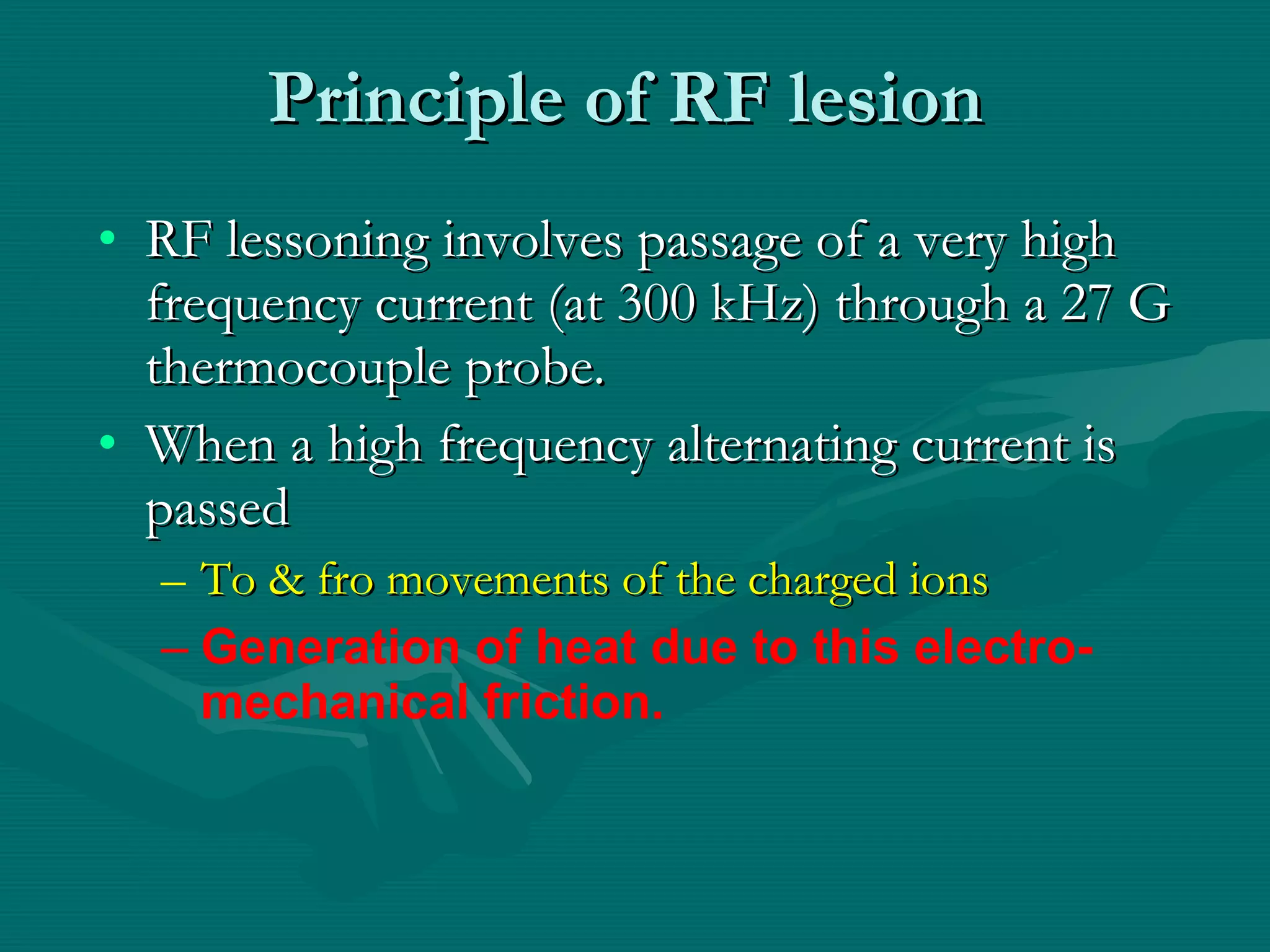 Basics of radio frequency techniques in pain management jadon.a | PPT