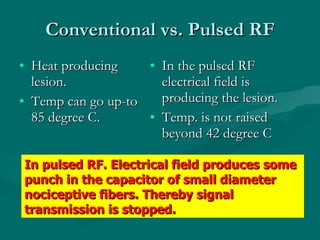 Basics of radio frequency techniques in pain management jadon.a | PPT