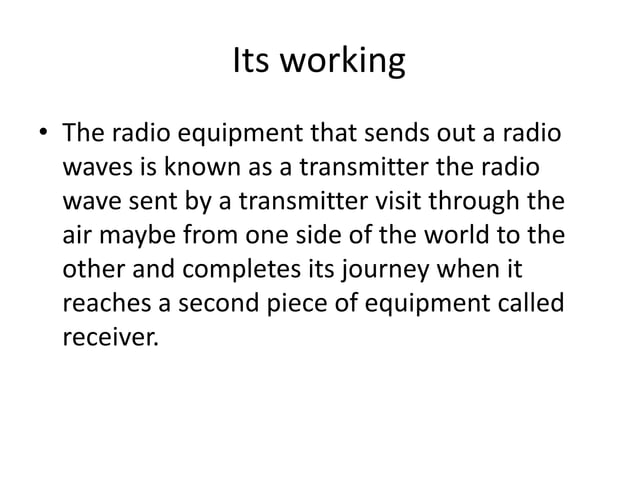 Basics of radio production | PPTX