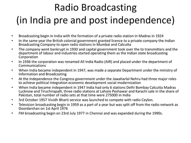 Basics of radio production | PPTX