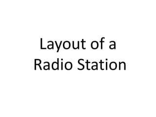 Basics of radio production | PPTX