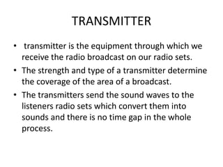 Basics of radio production | PPTX