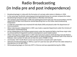 Basics of radio production | PPTX