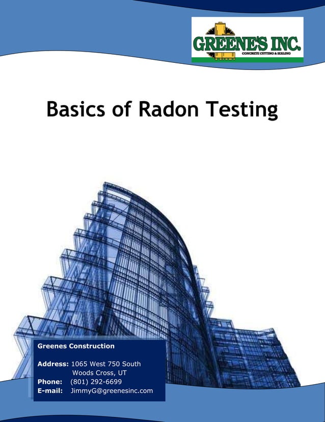 Basics of Radon Testing | PDF | Lung and Respiratory Health | Diseases ...