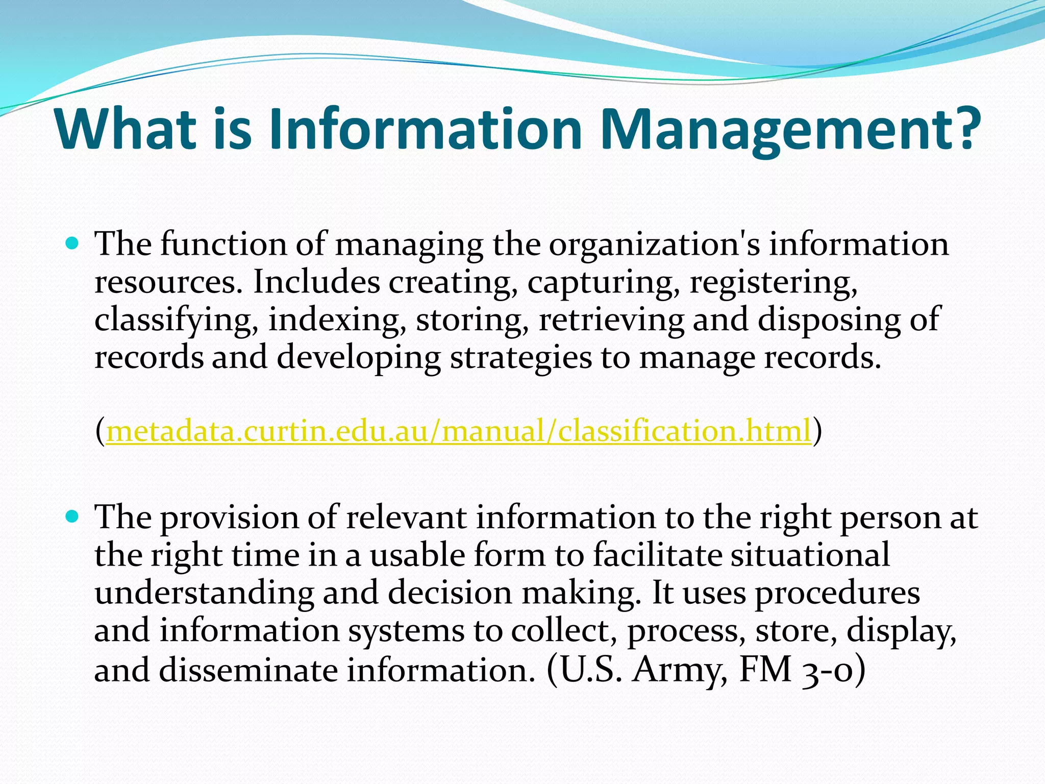 Basics of records management | PPTX