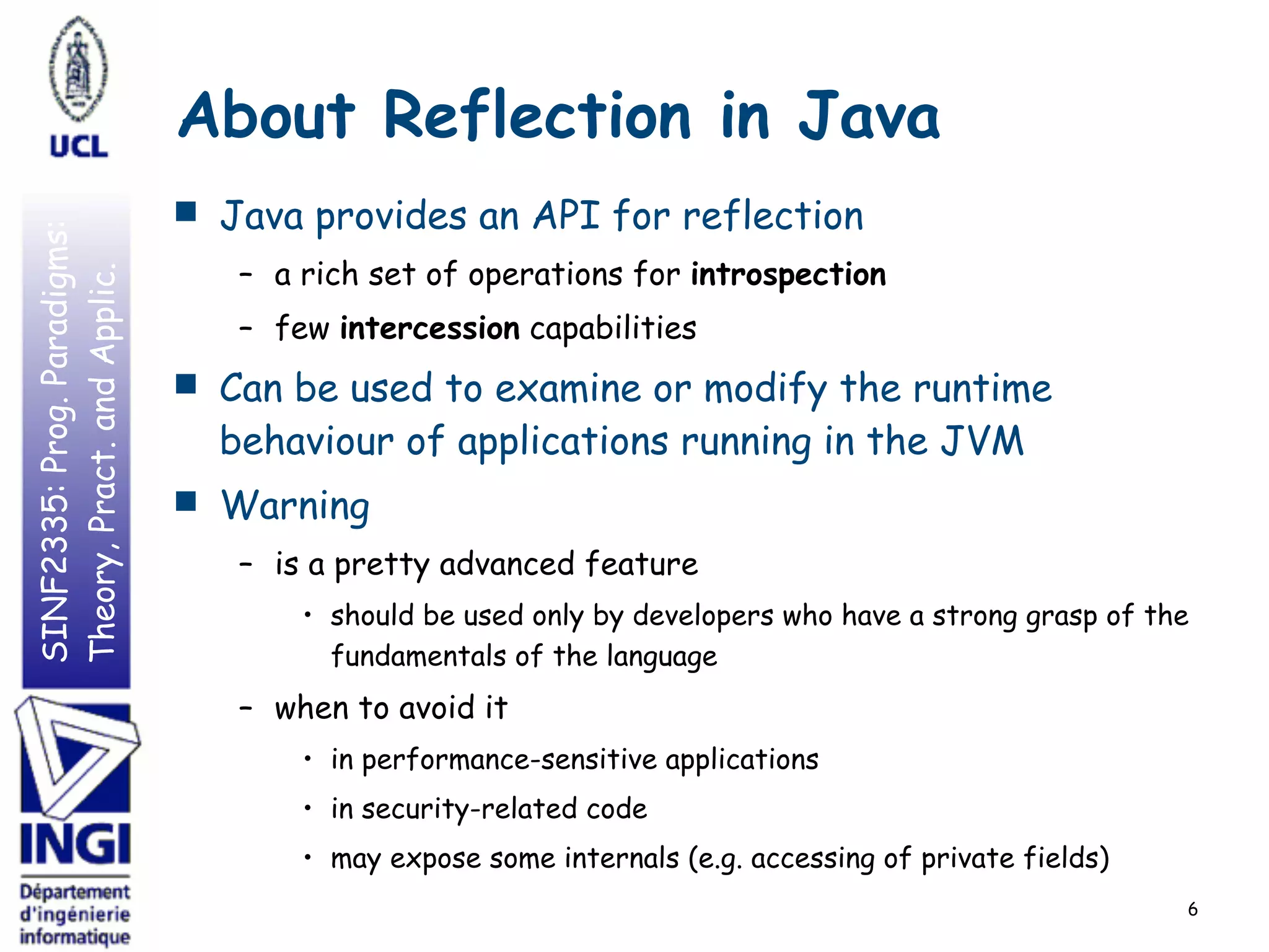 Basics of reflection in java | PDF
