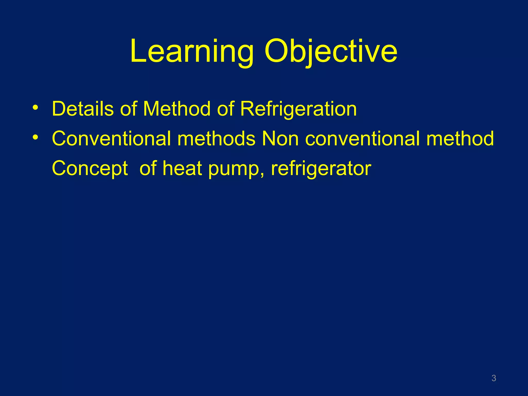 Basics of Refrigerartion | PPT