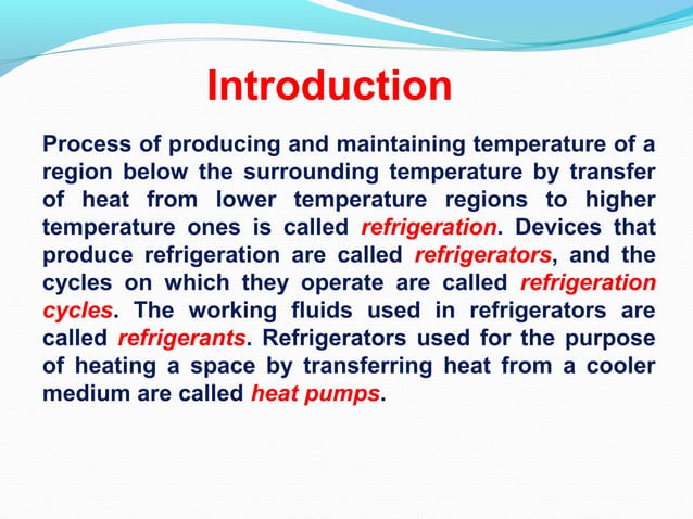 Basics of refrigeration engineering section b | PPT | Physics | Science