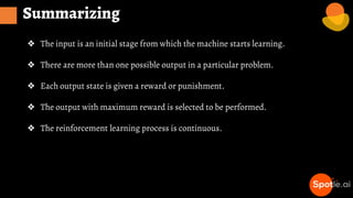 Basics of Reinforcement Learning | PPT