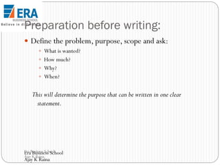 Basics of report writing | PDF
