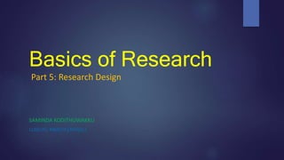 Basics of research | PPT