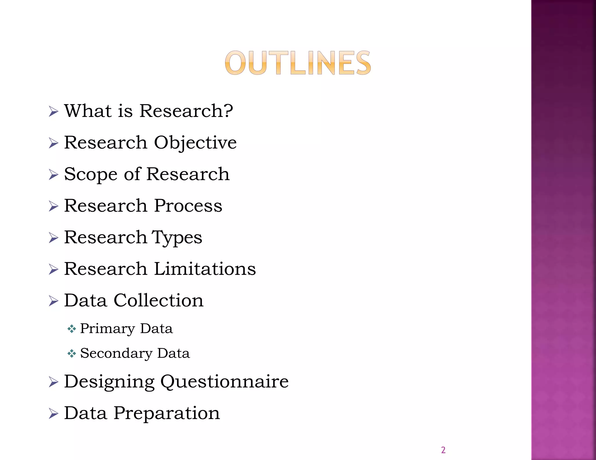 Basics of research in research methodology | PPTX