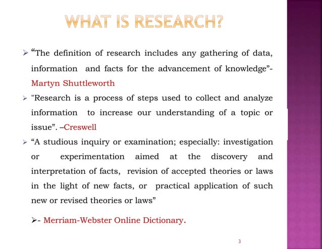 Basics of research in research methodology | PPT