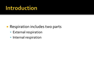 Basics of respiration | PPTX