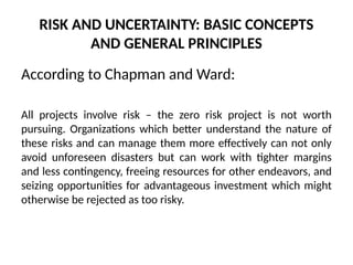 Basics of risk management : complete guide | PPTX