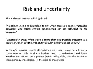 Basics of risk management : complete guide | PPTX