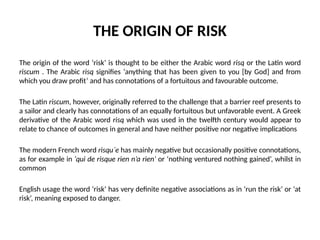 Basics of risk management : complete guide | PPTX | Physics | Science