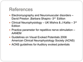 Basics of rnst,vep ,baer and emg | PPT