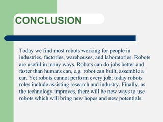 Basics of robotics | PPT