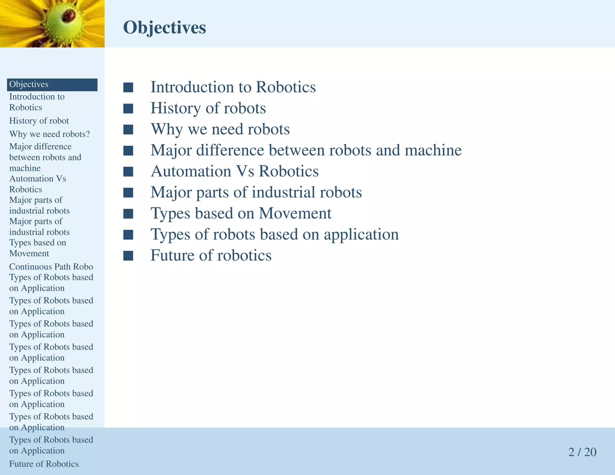 Basics of robotics | PPT