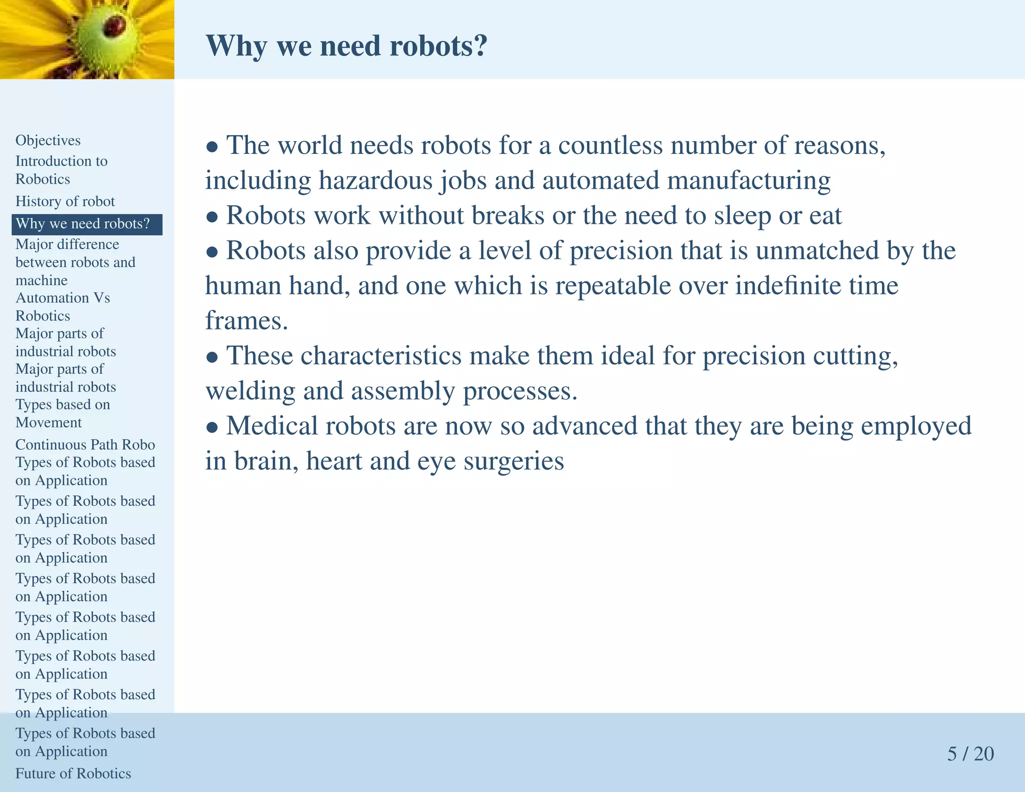 Basics of robotics | PPT
