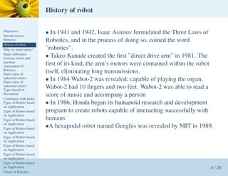 Basics of robotics | PPT