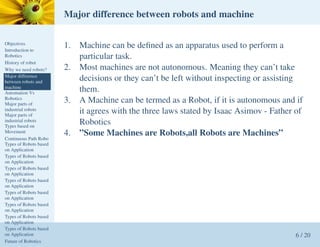 Basics of robotics | PPT