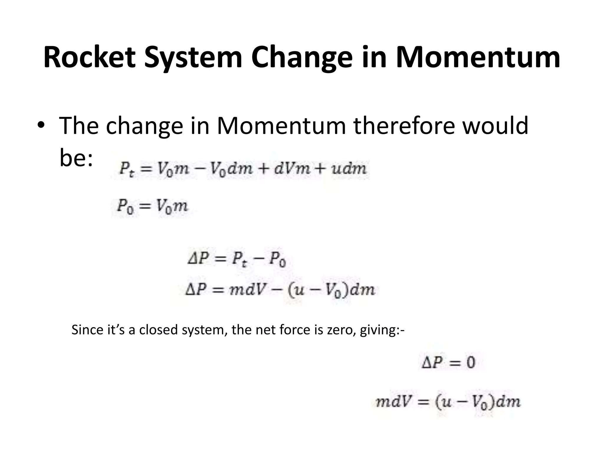 Basics of Rocket Propulsion Part 2 The Thrust Equation | PPTX