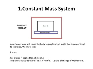 Basics of Rocket Propulsion Part 2 The Thrust Equation | PPTX