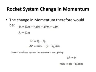 Basics of Rocket Propulsion Part 2 The Thrust Equation | PPTX