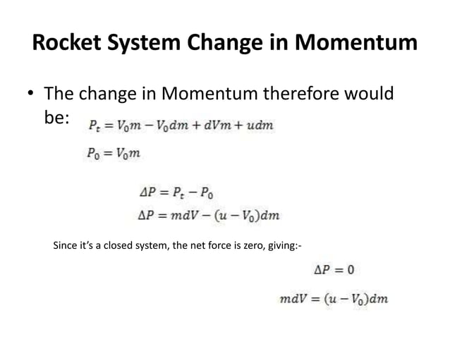 Basics of Rocket Propulsion Part 2 The Thrust Equation