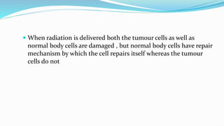 BASICS OF RADIATION THERAPY/RADIATION ONCOLOGY | PPTX
