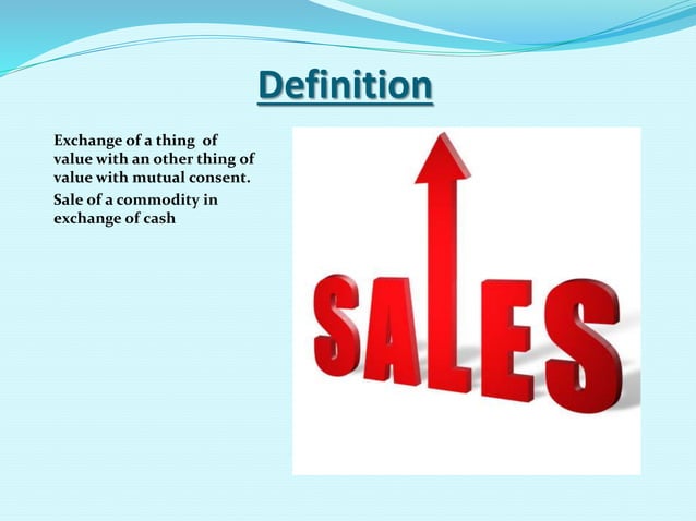 Basics of sales | PPTX