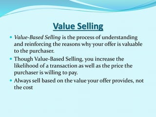 Basics of sales | PPTX