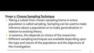 Basics of sampling | PPTX