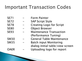 Basics of sap | PPT