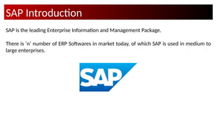 BASICS OF SAP _ ALL ABOUT SAP _WHY SAP OVER ANY OTHER ERP SYSTEM | PPTX