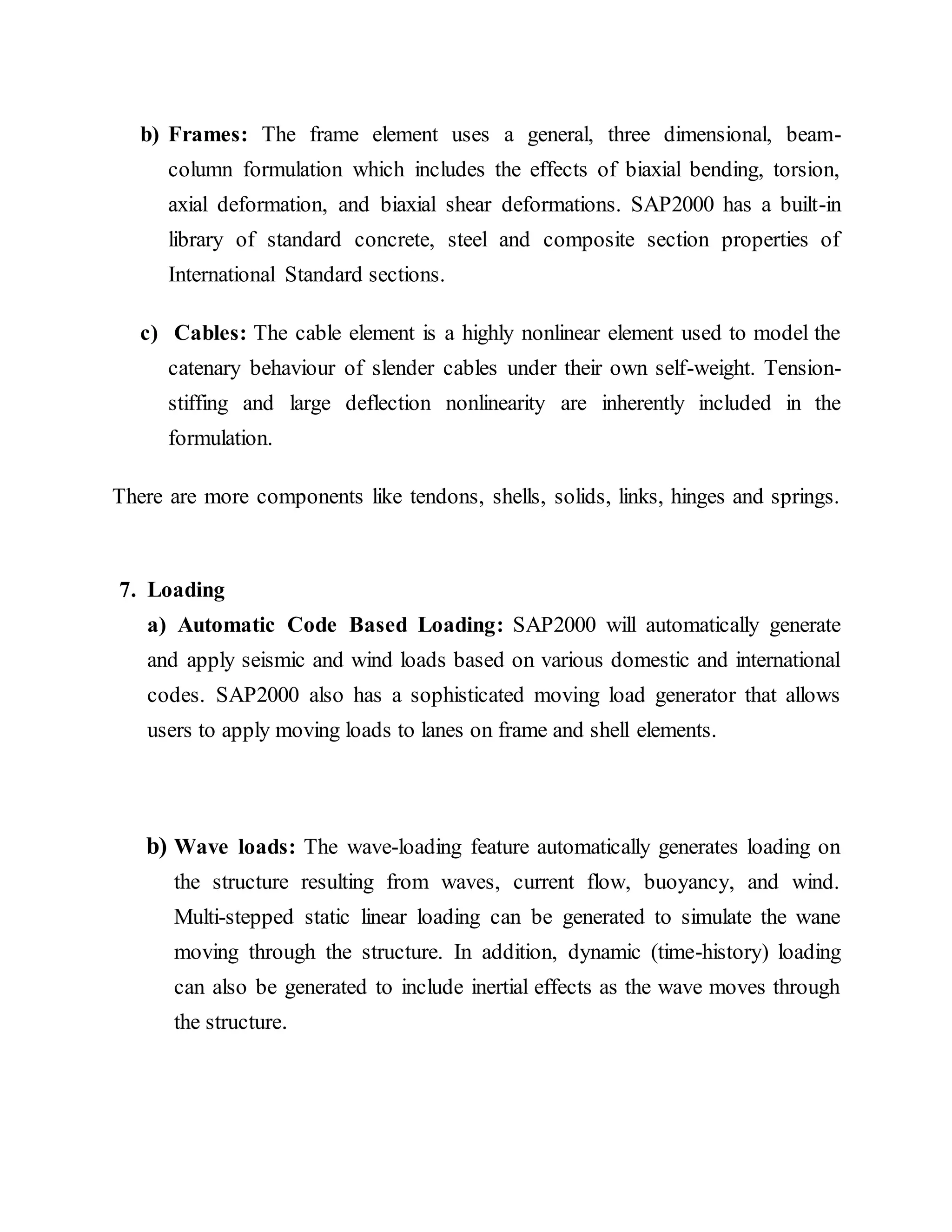 Basics of sap2000 | DOCX