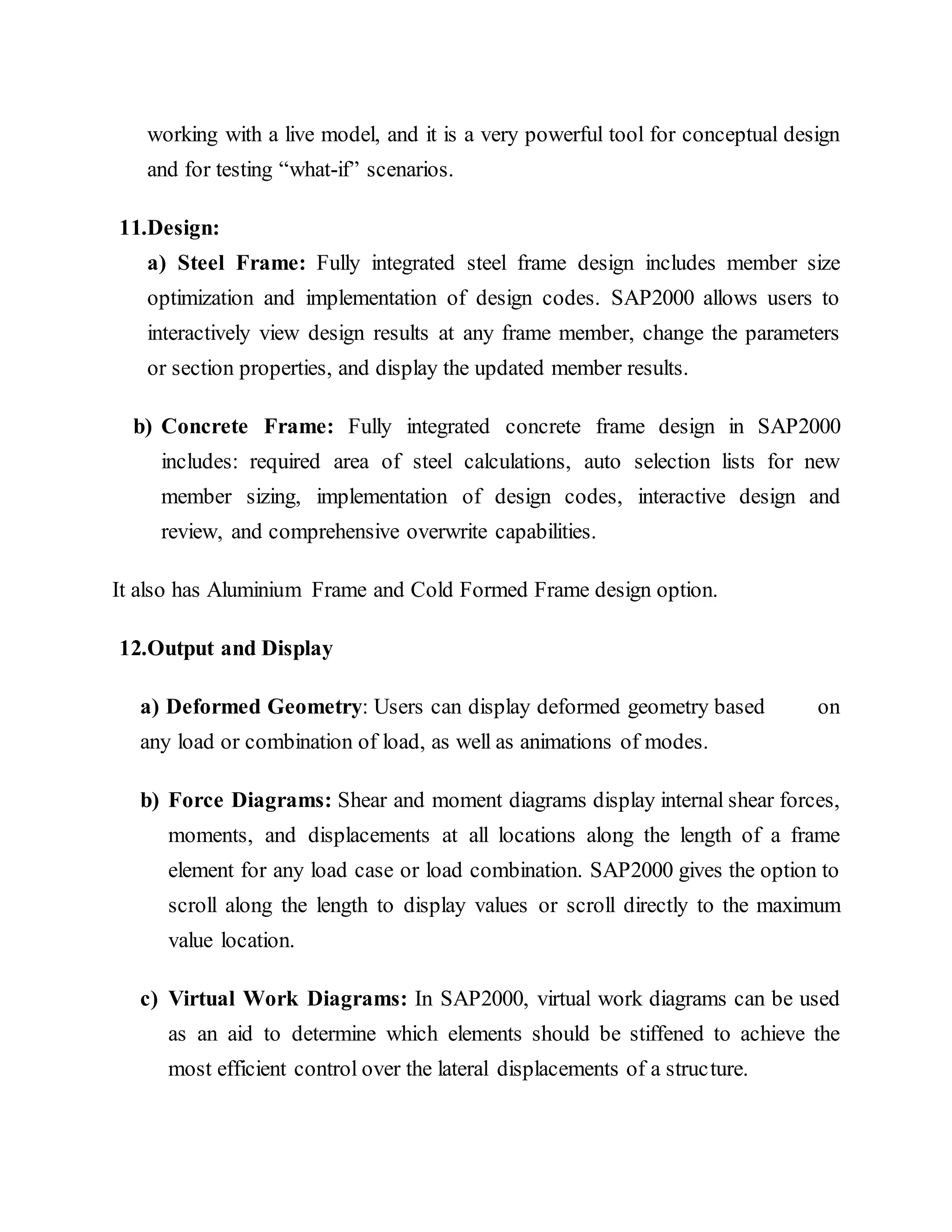 Basics of sap2000 | DOCX