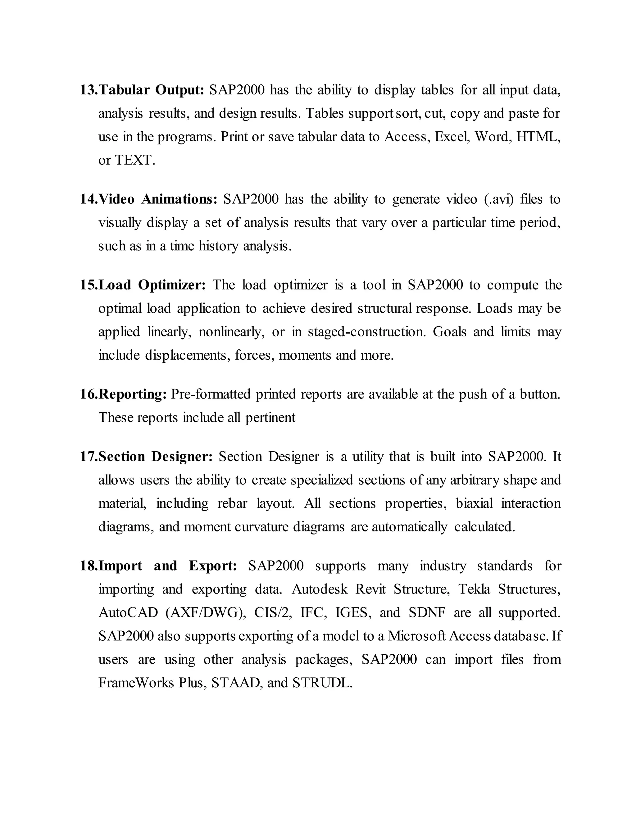 Basics of sap2000 | DOCX