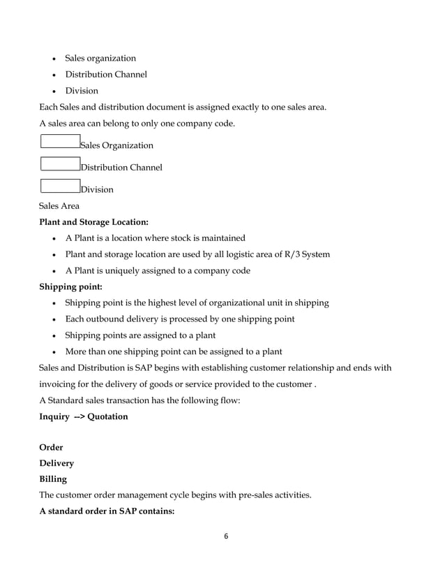 Basics of sap sd module | PDF