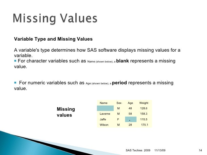 Basics Of Sas Programming Language