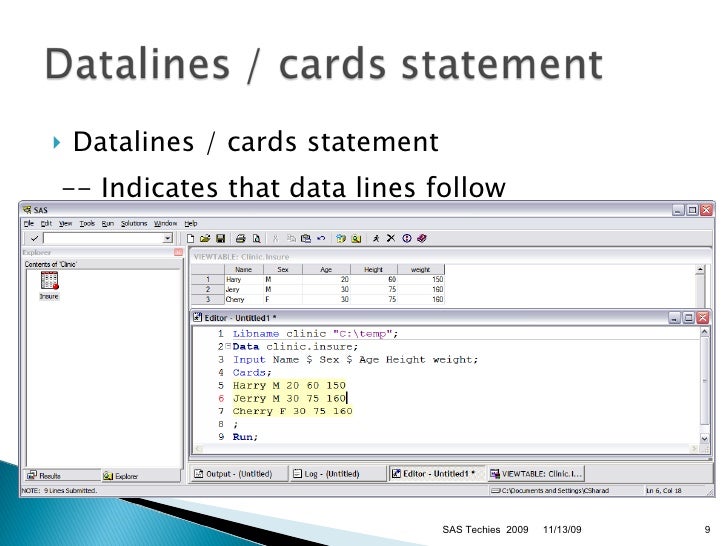 Basics Of SAS Programming Language Basics Of SAS Programming Language